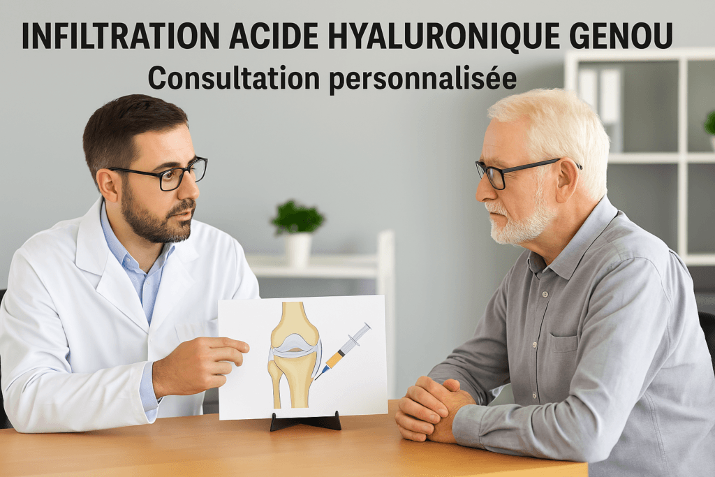 Infiltration d’Acide Hyaluronique au Genou