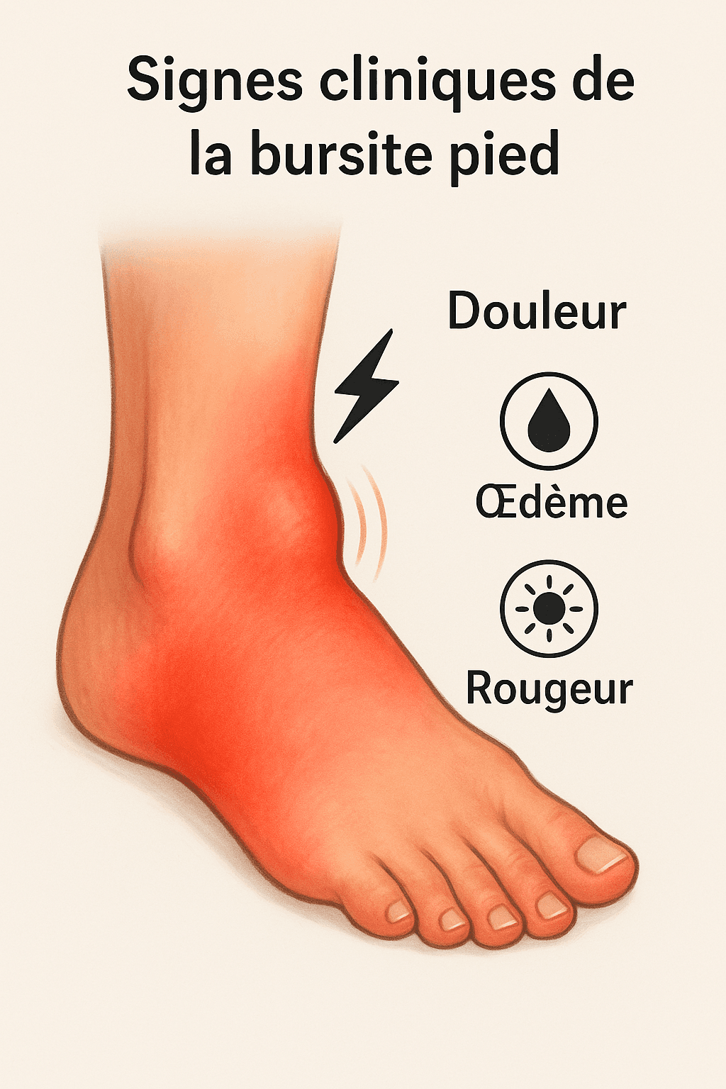 Bursites pied [10 types fréquents] - Le Traumato