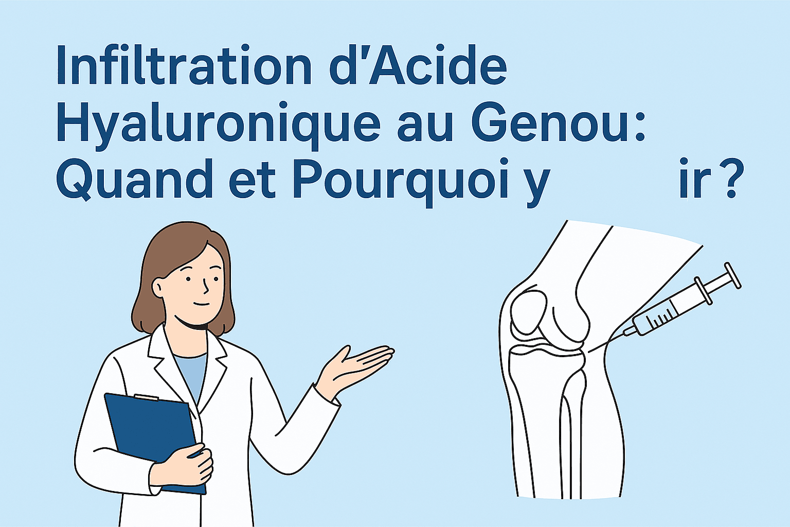 Infiltration d’Acide Hyaluronique au Genou