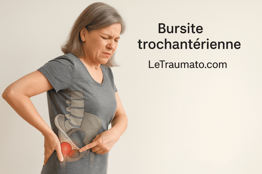 Bursite trochantérienne : Symptômes, traitements et conseils - Le Traumato