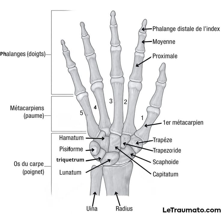 Anatomie de la main : os, muscles, nerfs et pathologies fréquentes - Le ...