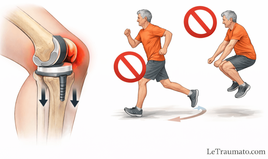 Mouvements Interdits Après une Prothèse du Genou - Le Traumato